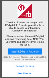 Zinio for Libraries Update - Wyoming State Library