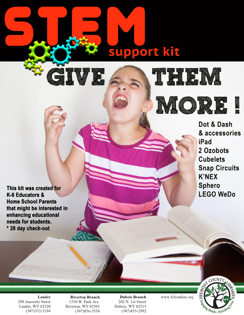 Circulating STEM Kits at Fremont County Library - Wyoming State Library