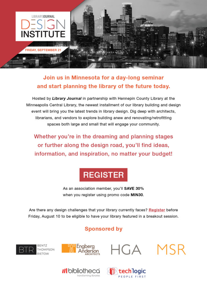 Register Now for Library Journal Design Institute - Wyoming State Library