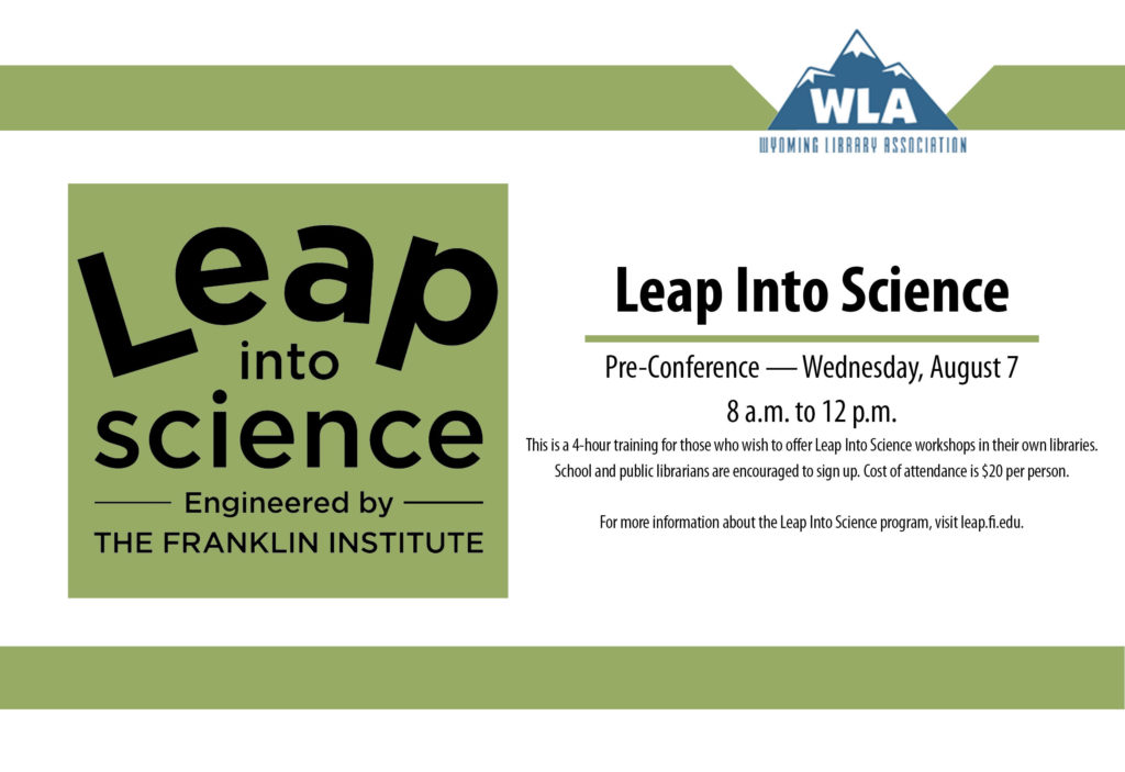 Science and Health at WLA Pre-Conferences - Wyoming State Library
