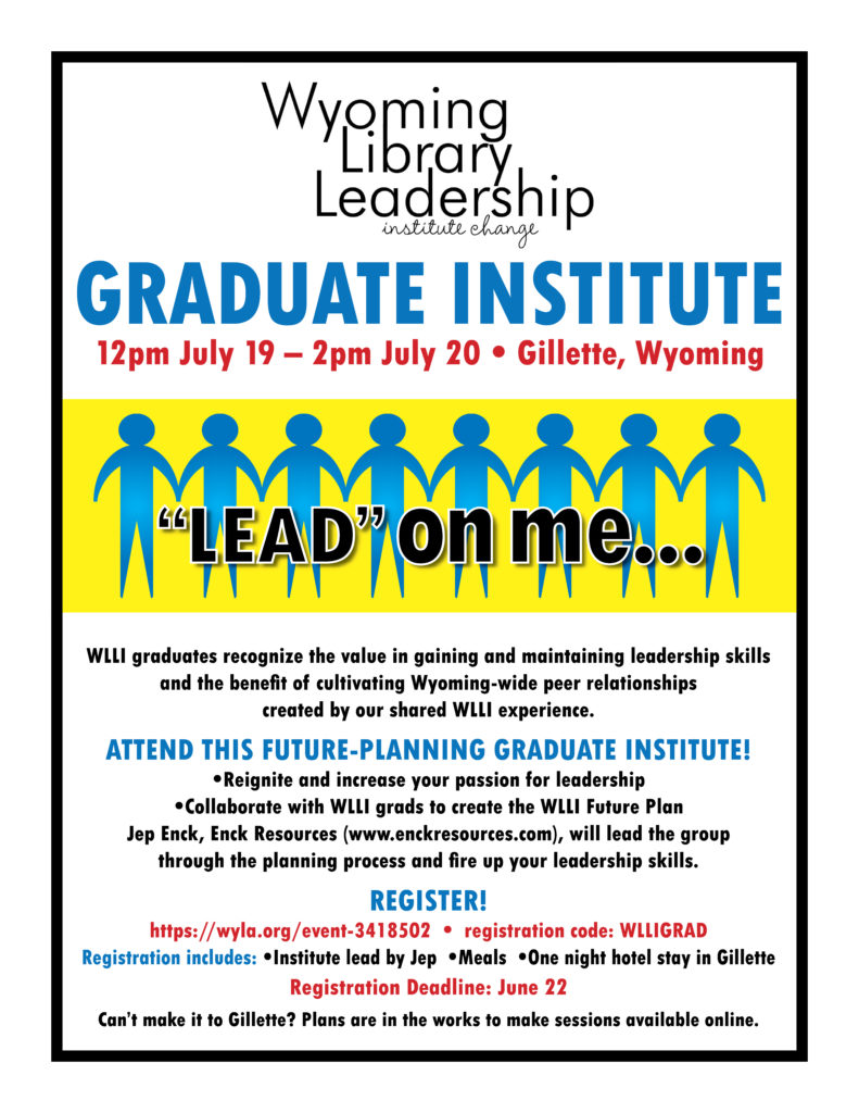 WLLI Plans First Graduate Institute - Wyoming State Library