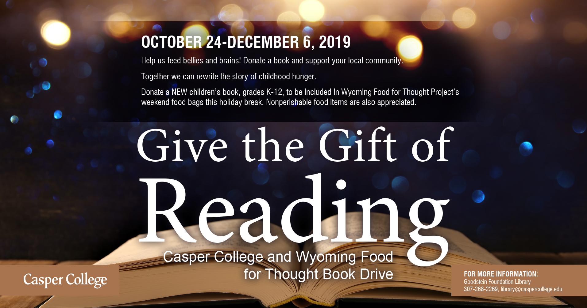 Casper College Holds 6th Annual Book Drive - Wyoming State Library