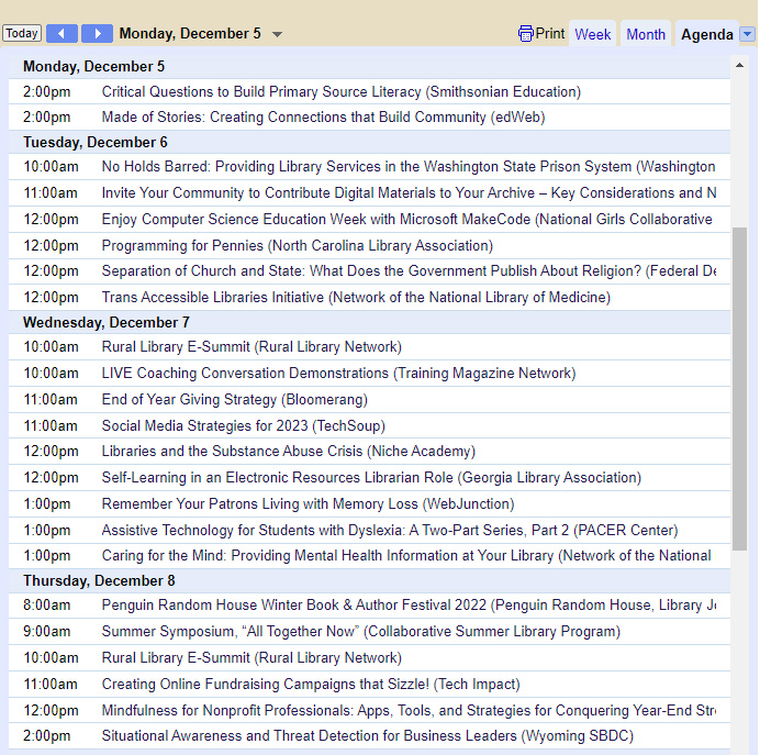 Free Continuing Education Events for the Week of December 5 - Wyoming ...