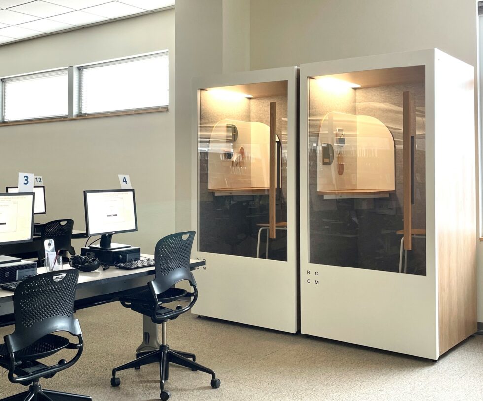 McMurry Grant Brings Privacy Phone Booths to Laramie County Library - Wyoming State Library